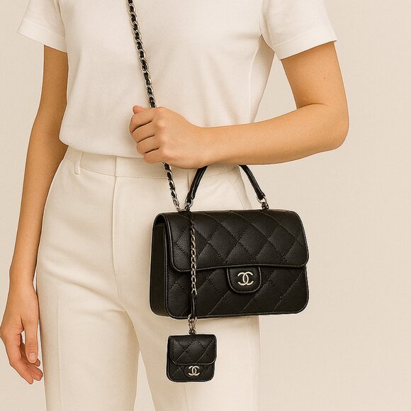 CHANEL | Bags | Chanel Airpod Pro Quilted Leather Case | Poshmark